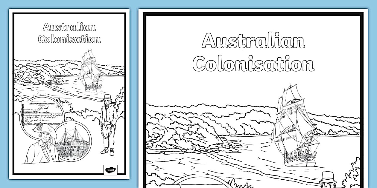 Australian Colonisation Title Page (teacher made) - Twinkl