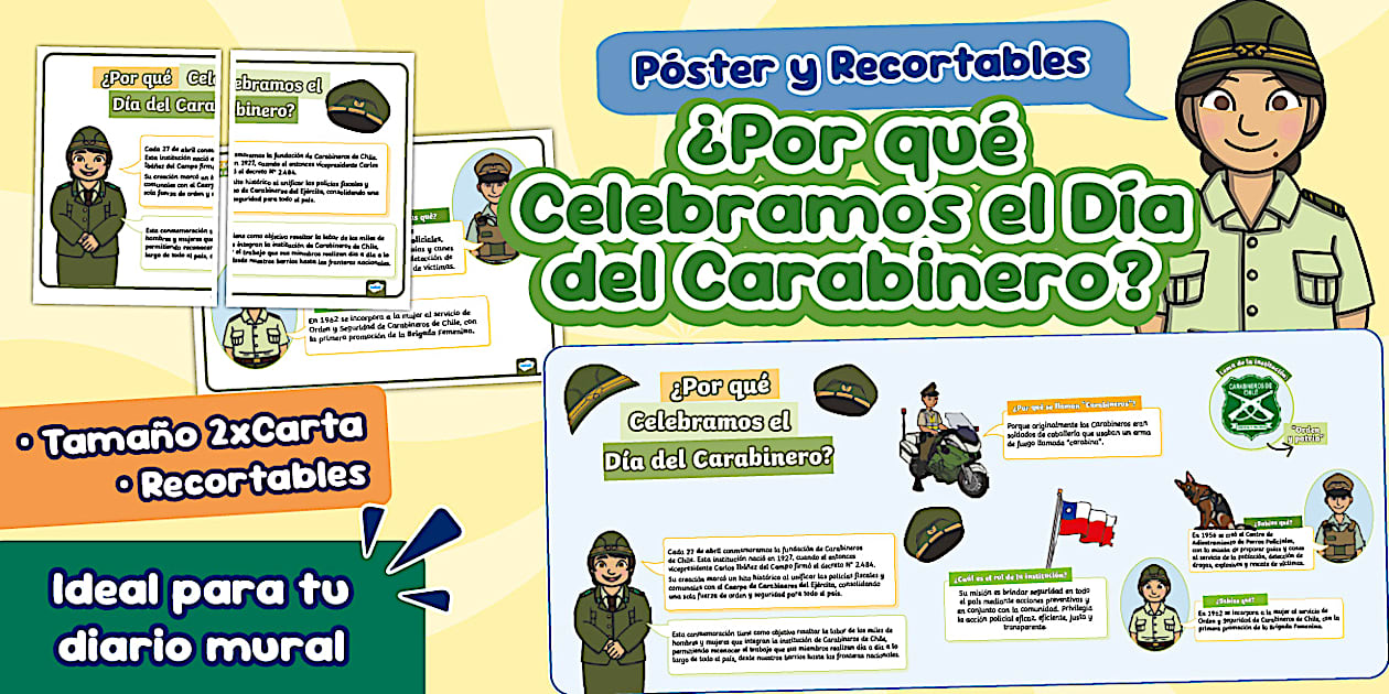 Póster | Día del Carabinero | Celebración | Chile