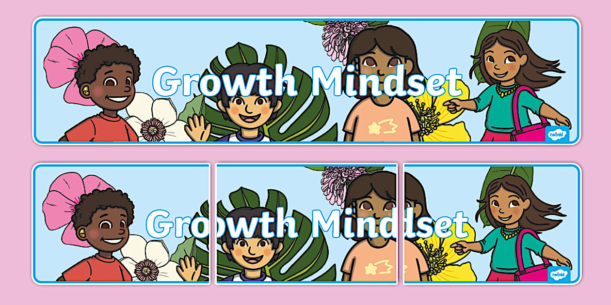 👉 Growth Mindset Display Banner (teacher made) - Twinkl