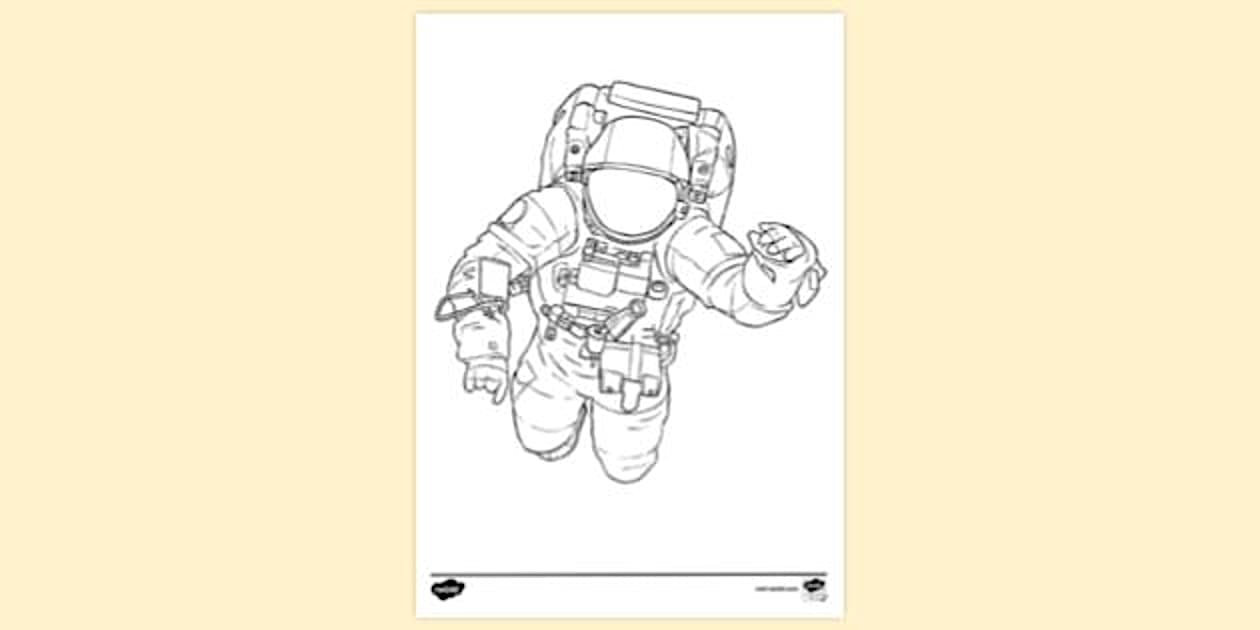Astronaut Colouring Sheet | Primary Resources | Twinkl