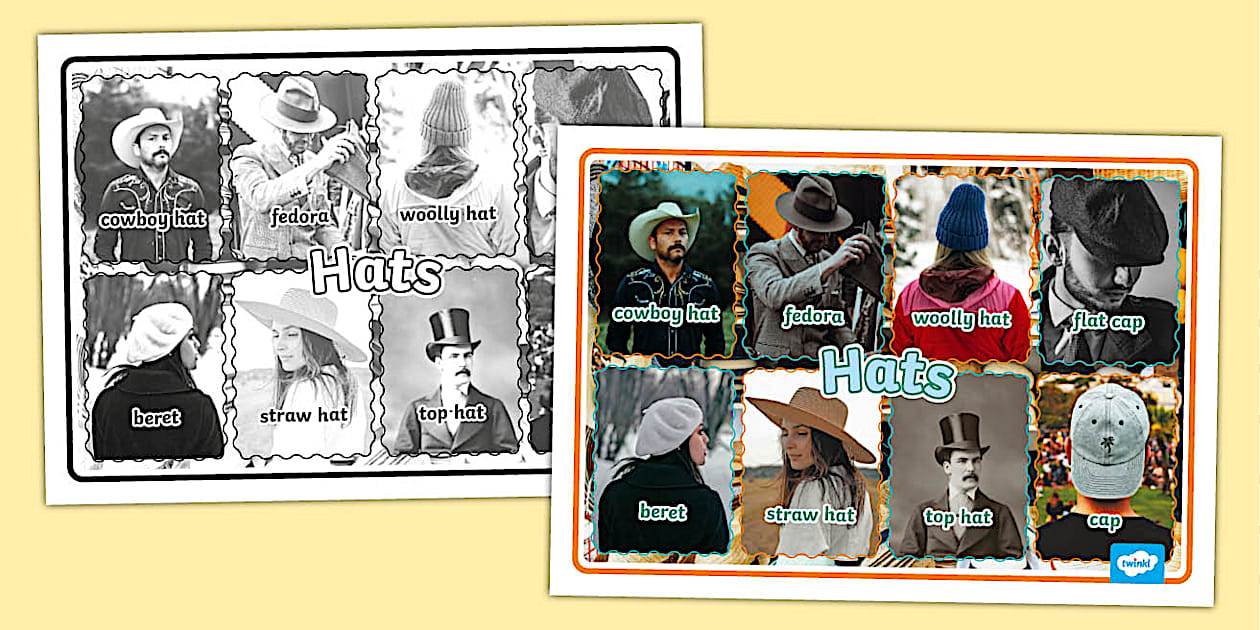 Hats Photo Display Poster (teacher made) - Twinkl