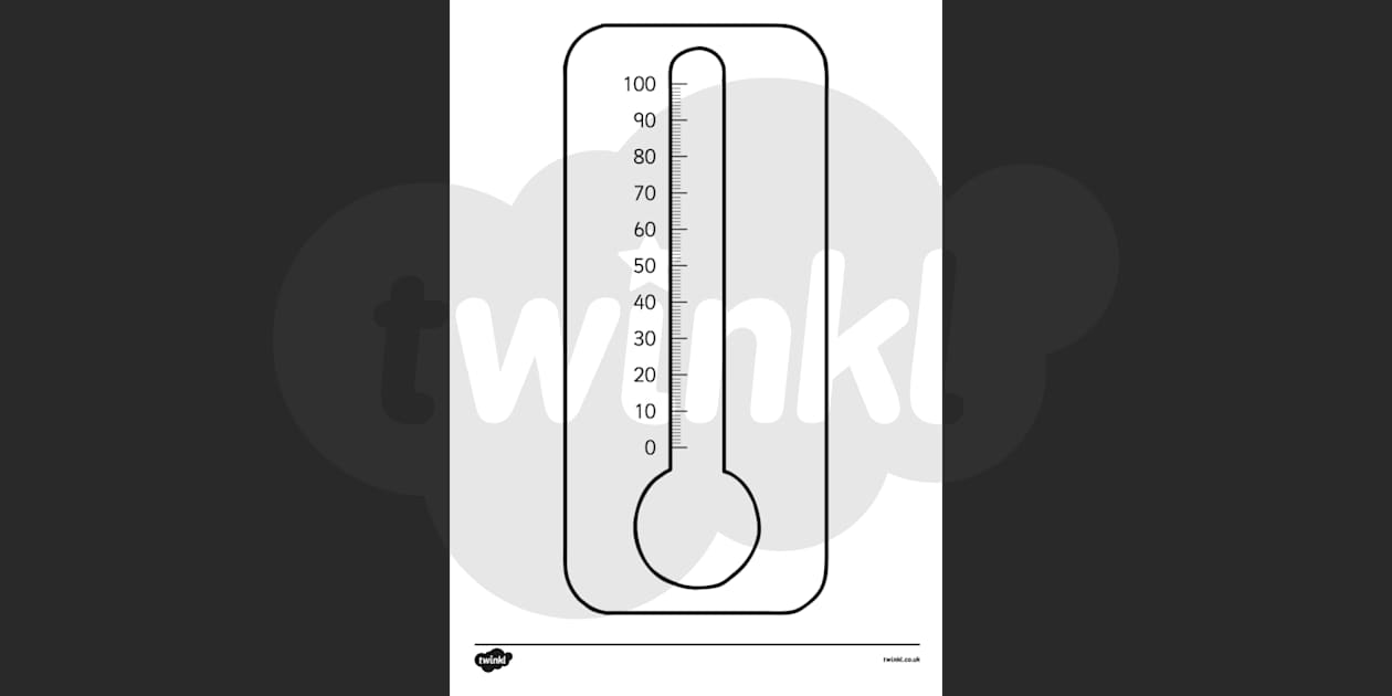 thermometer template blank