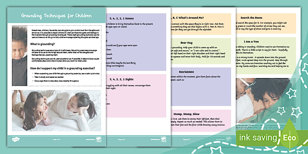 Grounding Exercises for Kids (teacher made) - Twinkl