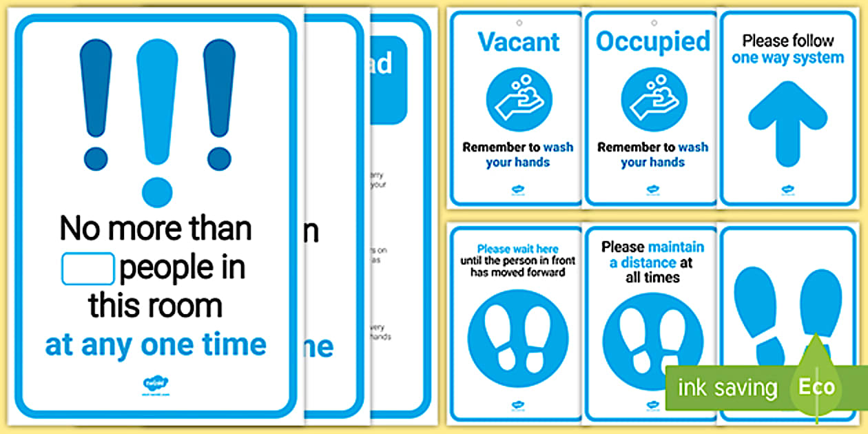 Signs for School Reopening (teacher made) - Twinkl
