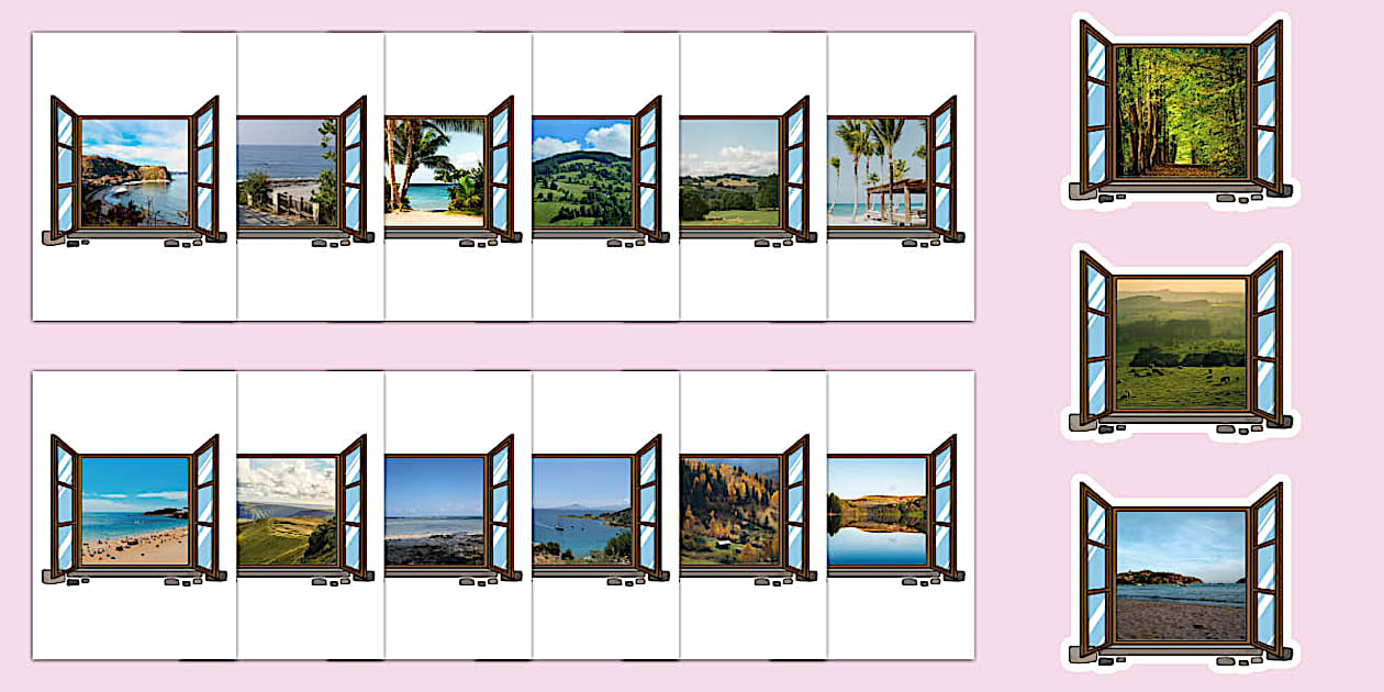 * NEW * My Holiday View Window Cut-Outs (teacher made)