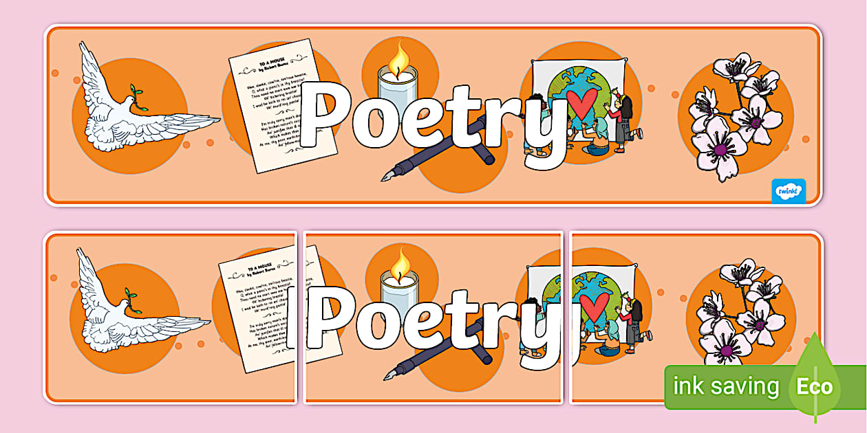 👉 Poetry Banner | Display Resource | Primary Classroom