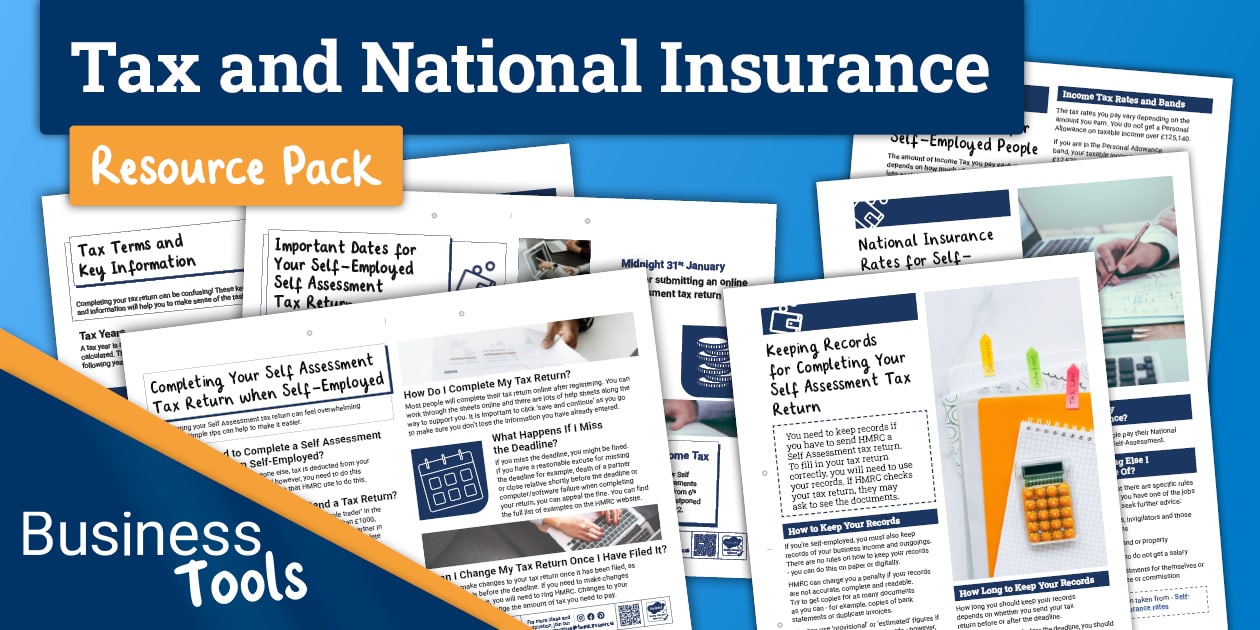 Tax and National Insurance Resource Pack | Twinkl