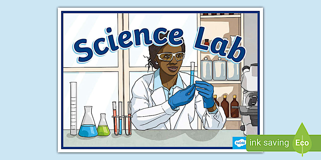 Science Lab Display Sign, Science Lab, Laboratory - Twinkl