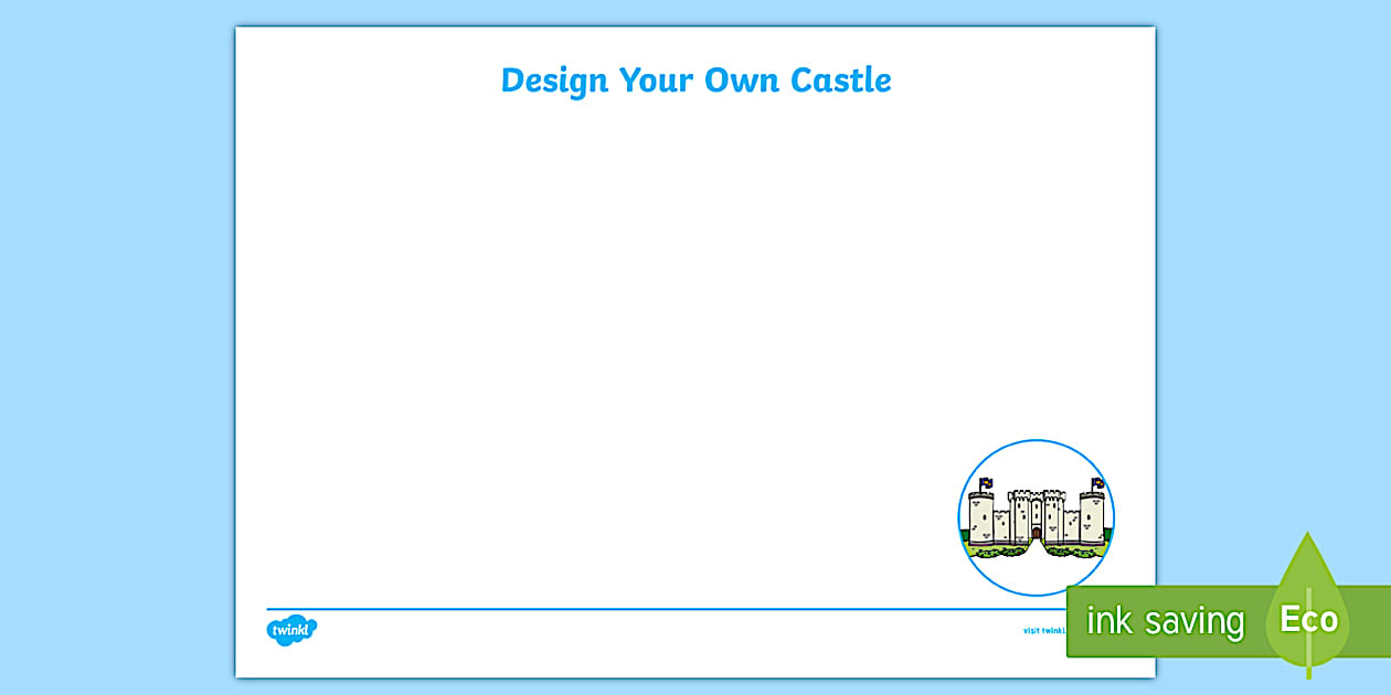 Editable Design Your Own Castle Worksheet (teacher made)