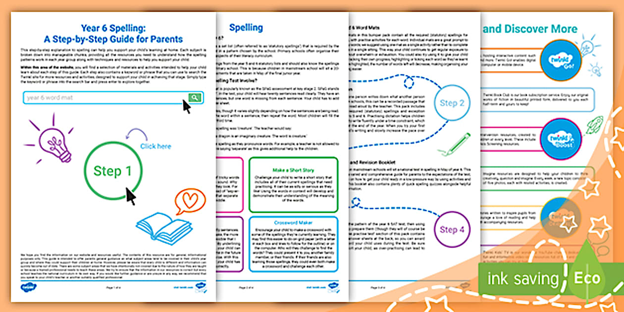 Year 6 Spelling: A Step-by-Step Guide for Parents - Twinkl