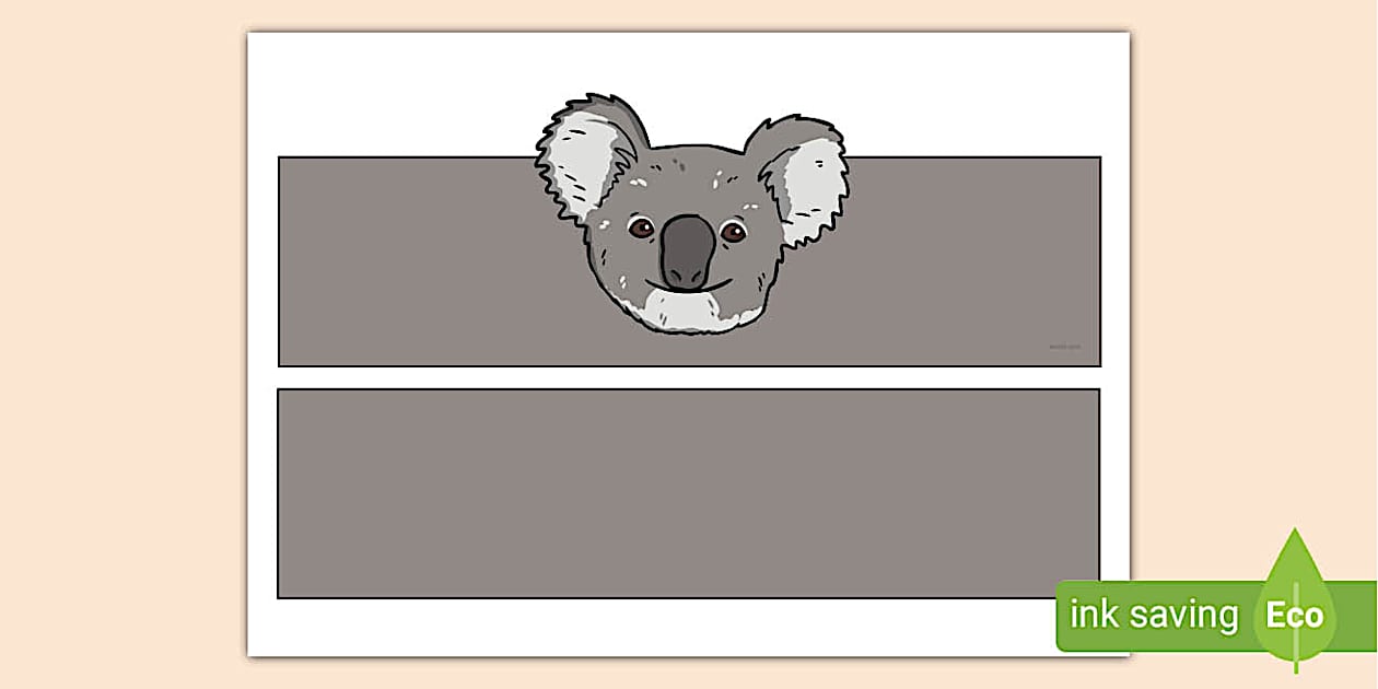 Koala Headband - Role Play Resources (teacher made) - Twinkl