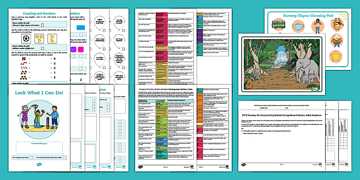 Kindergarten Nursery Baseline Assessment Activity Booklet