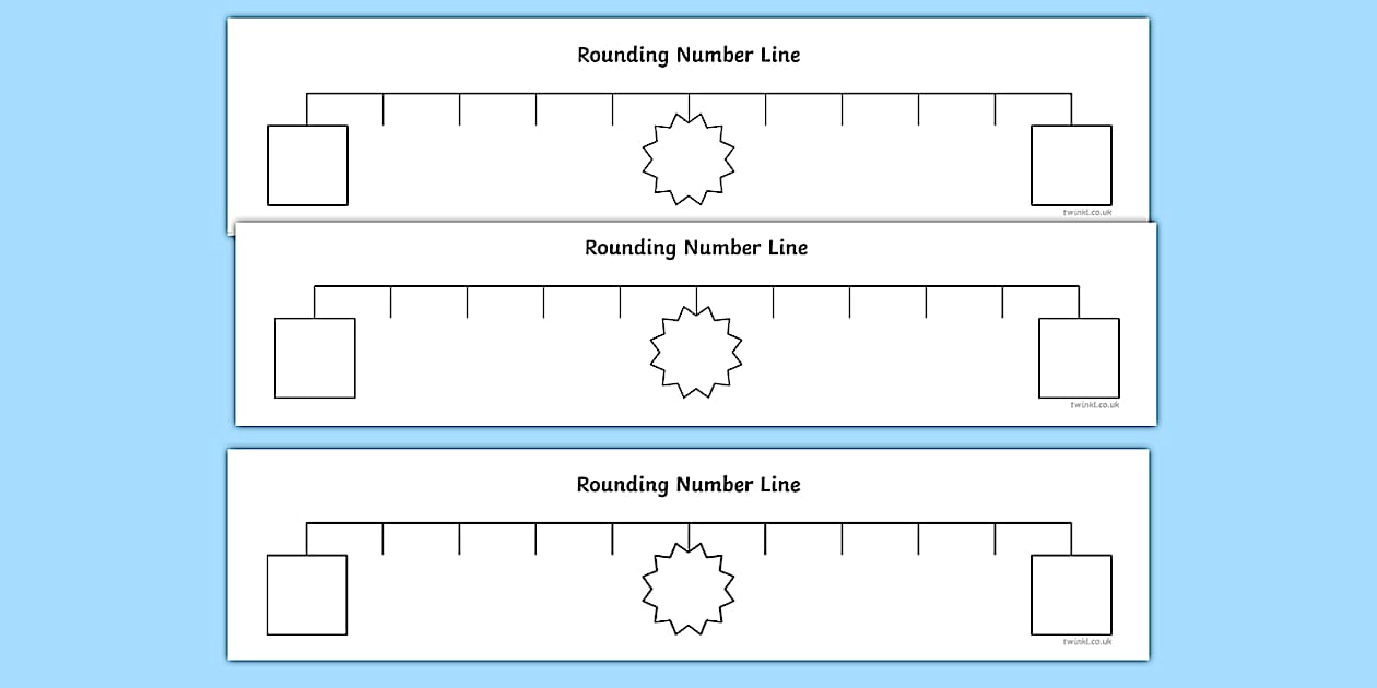 Rounding Support Number Line (teacher made) - Twinkl