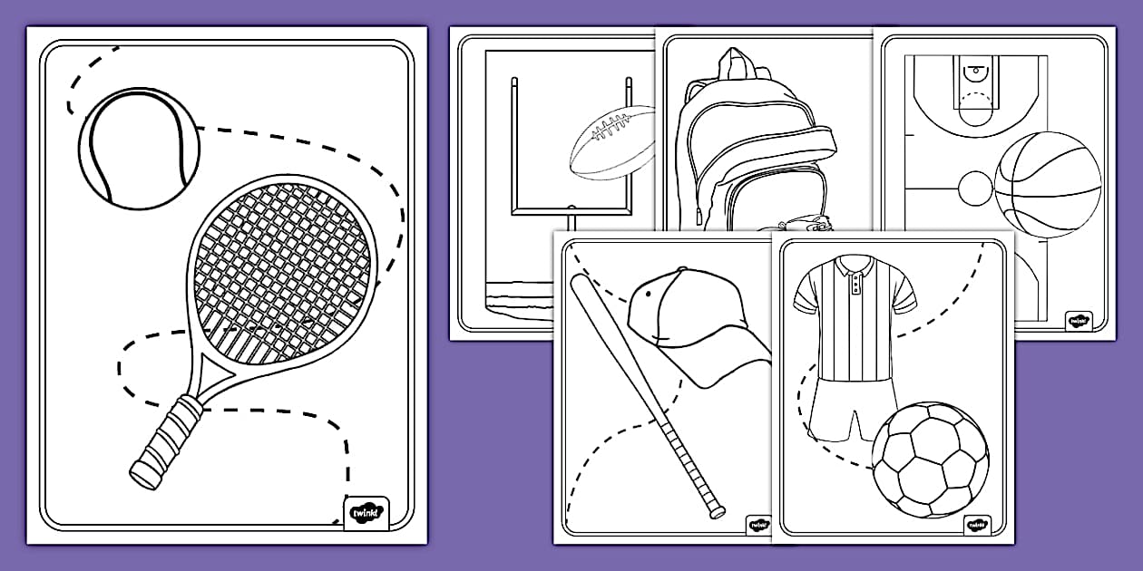 Sports Coloring Sheets