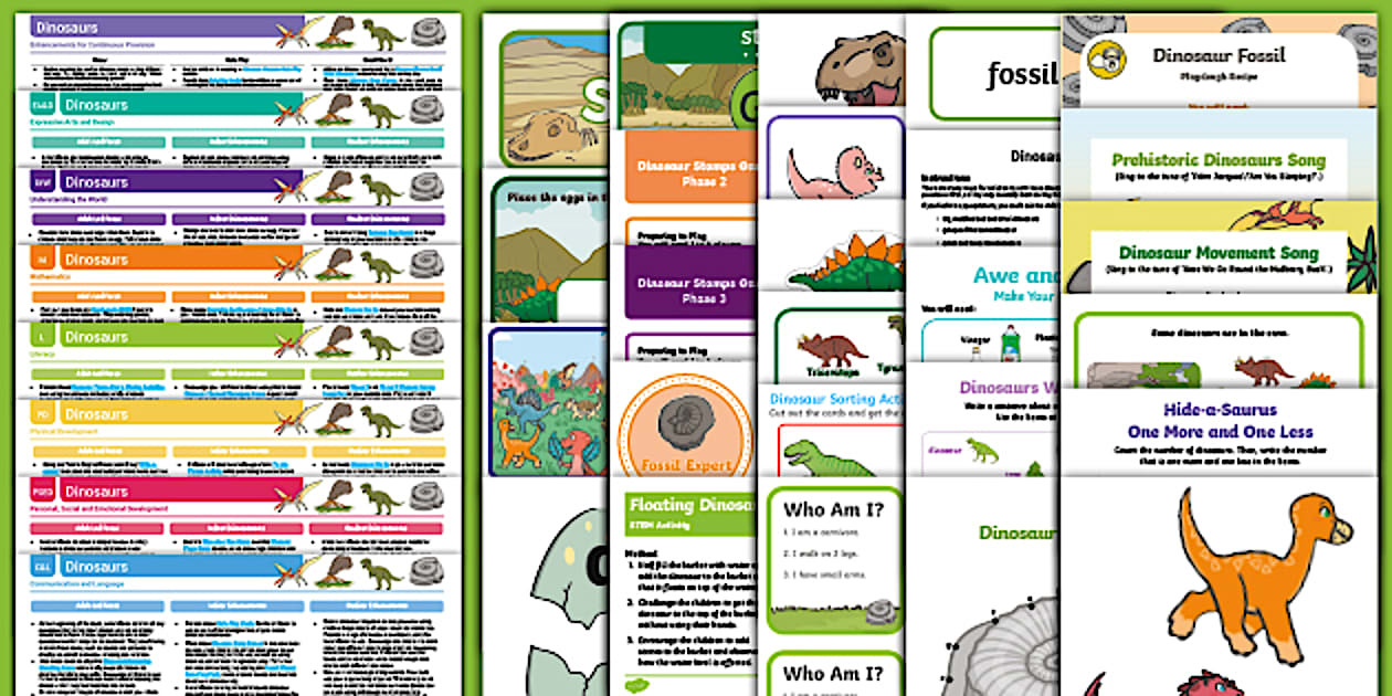 Dinosaurs EYFS Planning Resource & Activity Pack | Reception