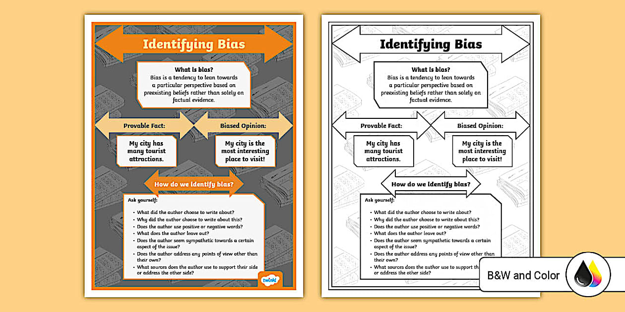 Identifying Bias Poster for 6th-8th Grade (Teacher-Made)