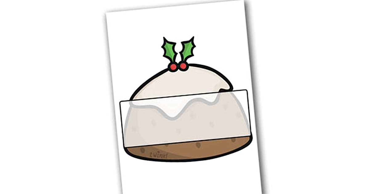 Editable A4 Christmas Pudding - Twinkl