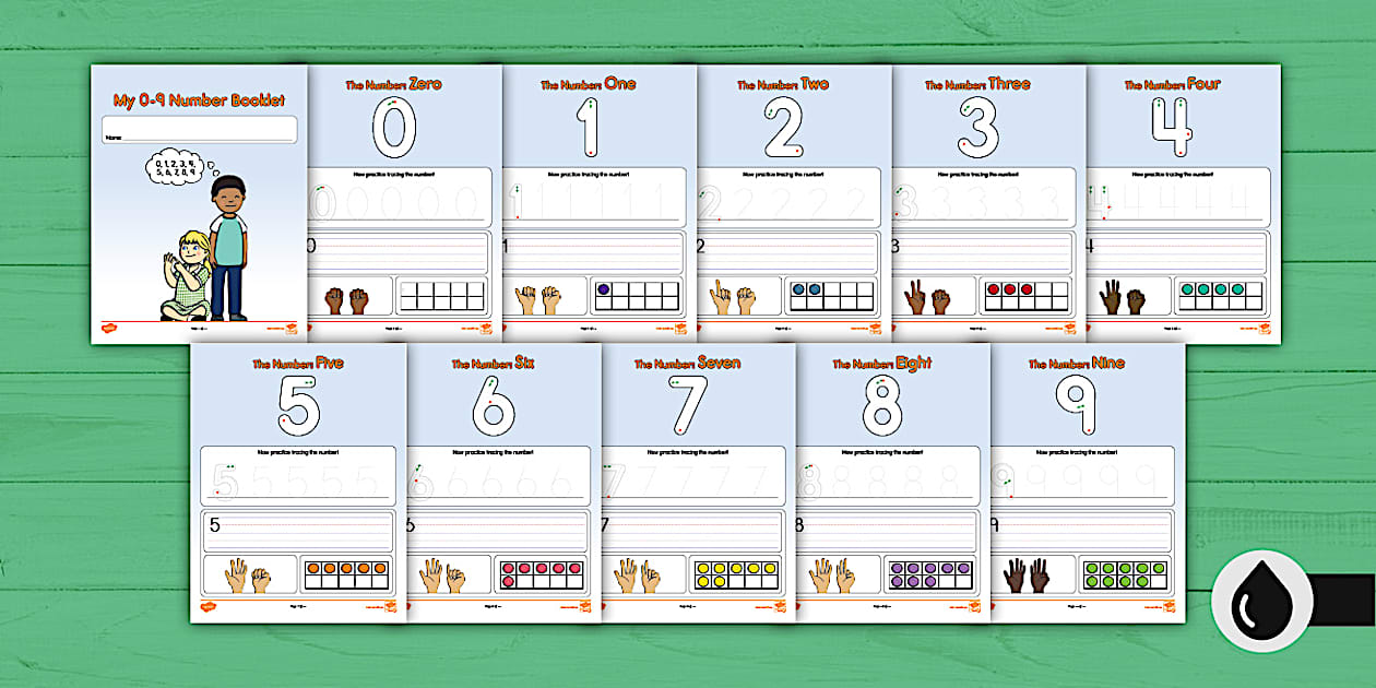 * NEW * Reading and Representing Numbers to 50: 0-9 Number Booklet