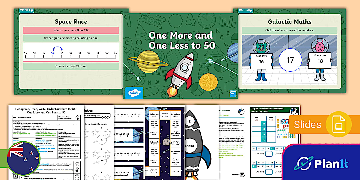 Phase 1 Number: One More and One Less to 50 (Teacher-Made)