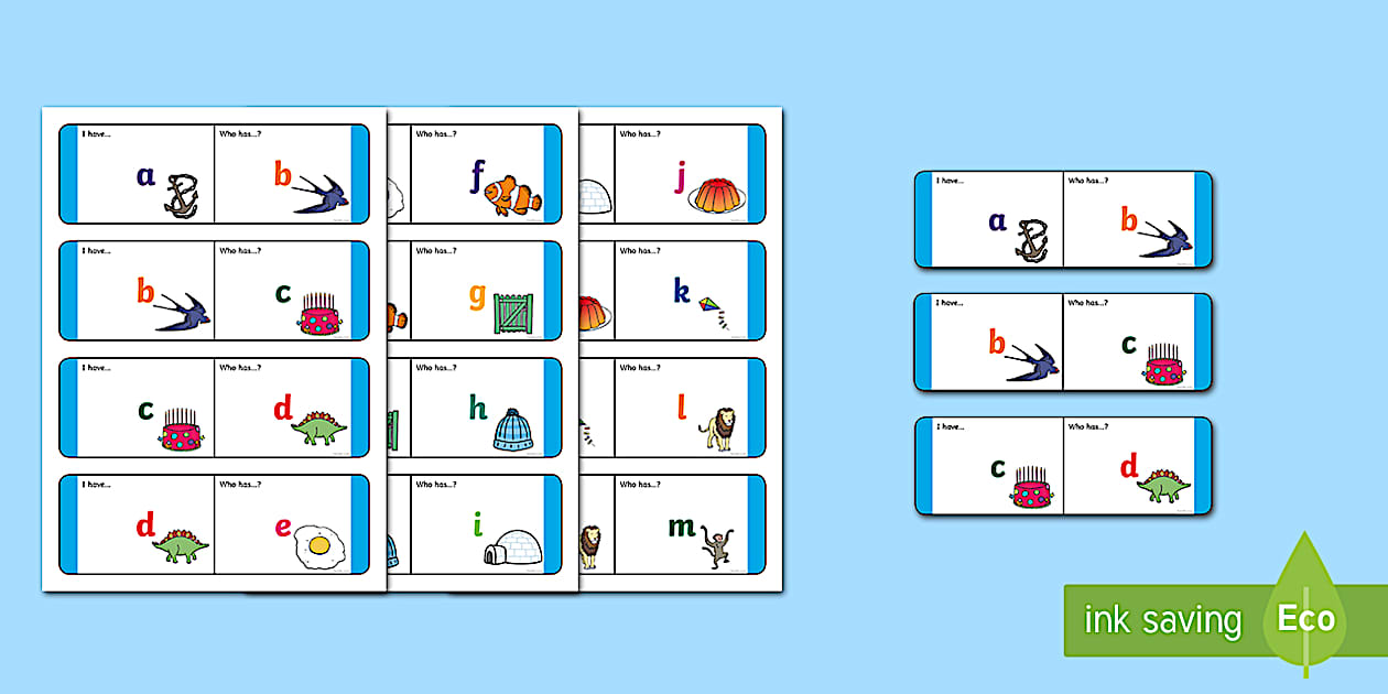 Alphabet Lower Case Loop Cards (teacher made) - Twinkl