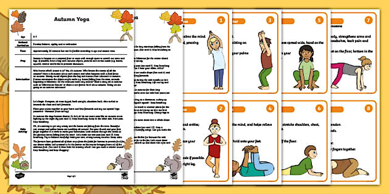 Autumn Yoga Story (teacher made) - Twinkl