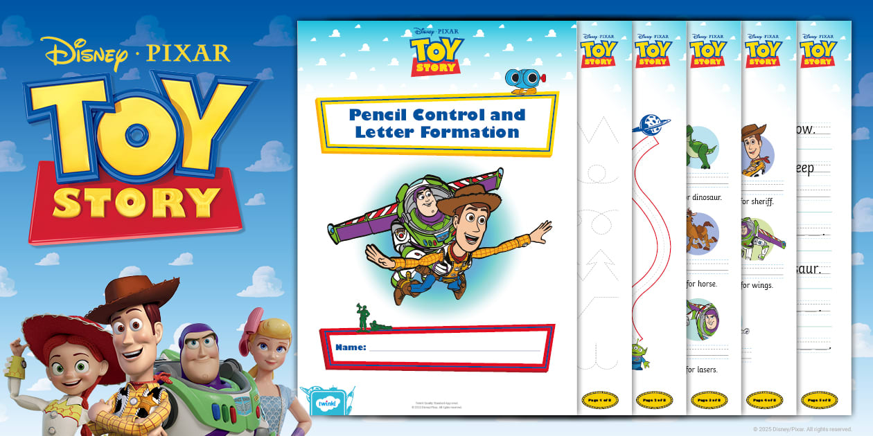 Toy Story Handwriting Activities Booklet | Twinkl