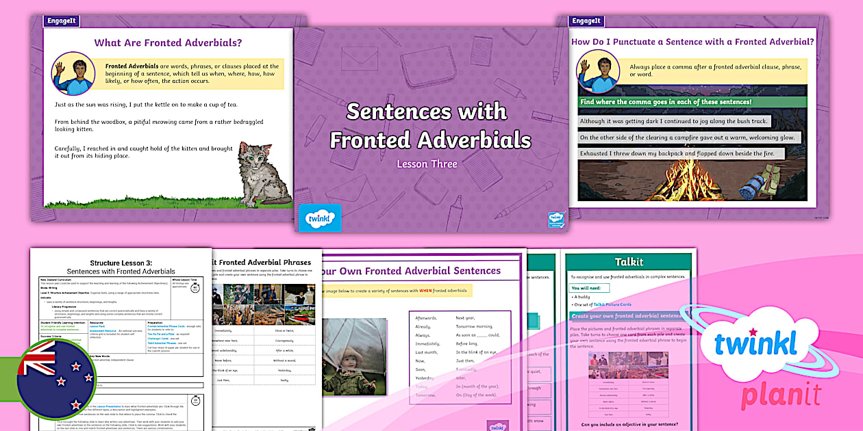 Phase 2 Sentences: Sentences Beginning With a Fronted Adverbial