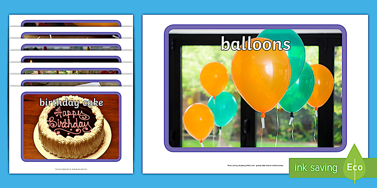 Birthday Display Pictures | Birthday Party Pictures - Twinkl