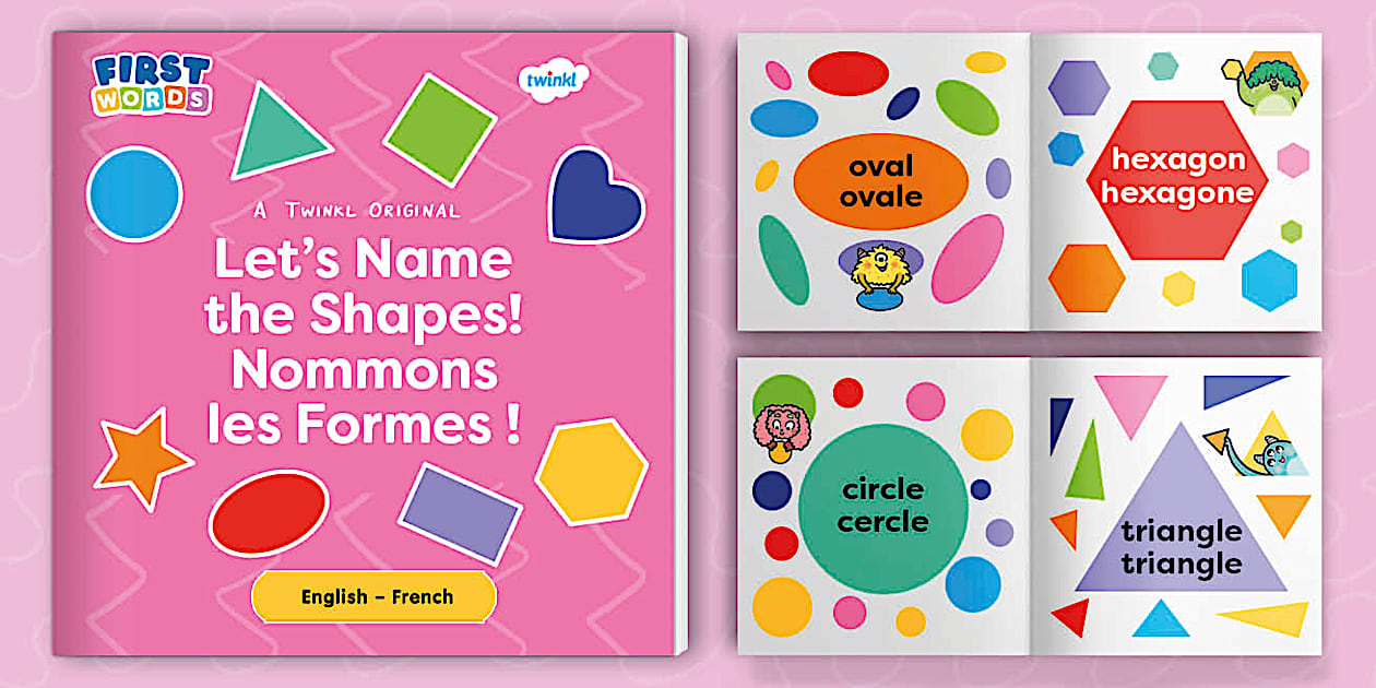 Let's Name the Shapes! Bilingual French/English eBook