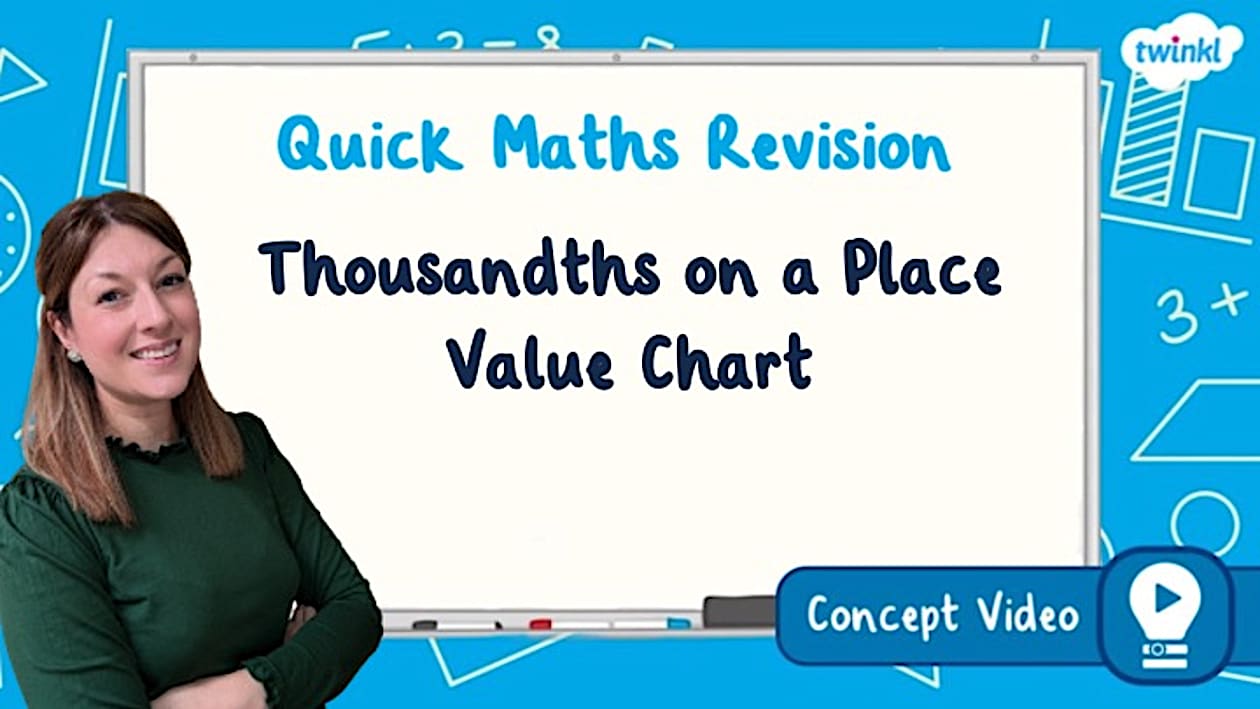 👉 Thousandths on a Place Value Chart | KS2 Maths Concept Video