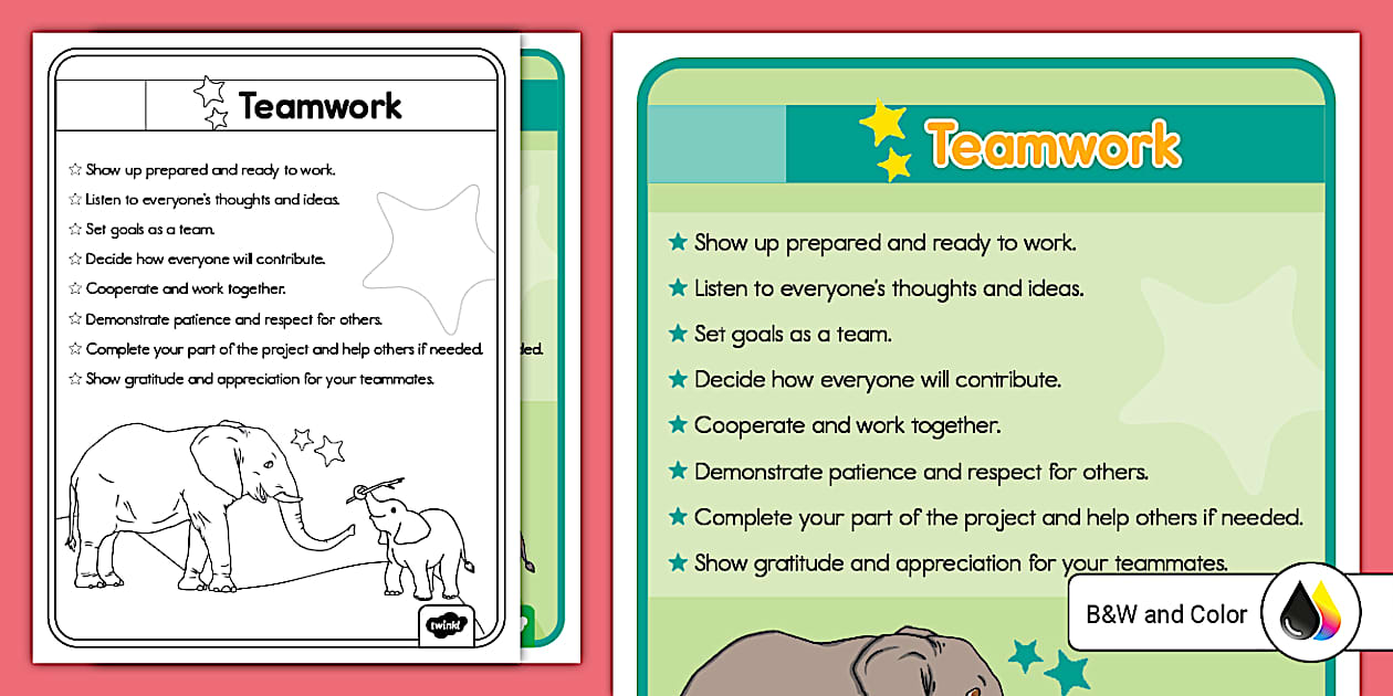 Teamwork Poster (teacher made) - Twinkl