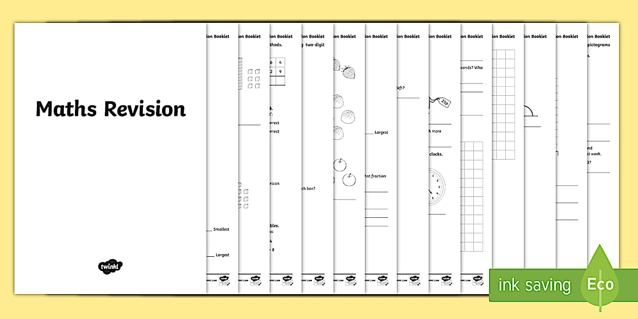Year 3 Maths Booklet - Recap - KS2 (Teacher-Made) - Twinkl