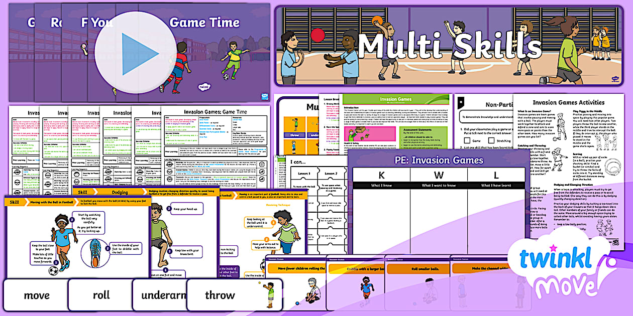 👉 Twinkl Move PE - Y2 Invasion Games Unit Pack - Twinkl