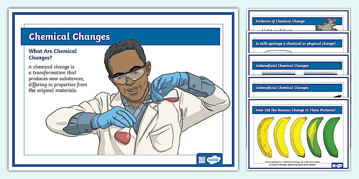 Poster: Chemical Changes (teacher made) - Twinkl