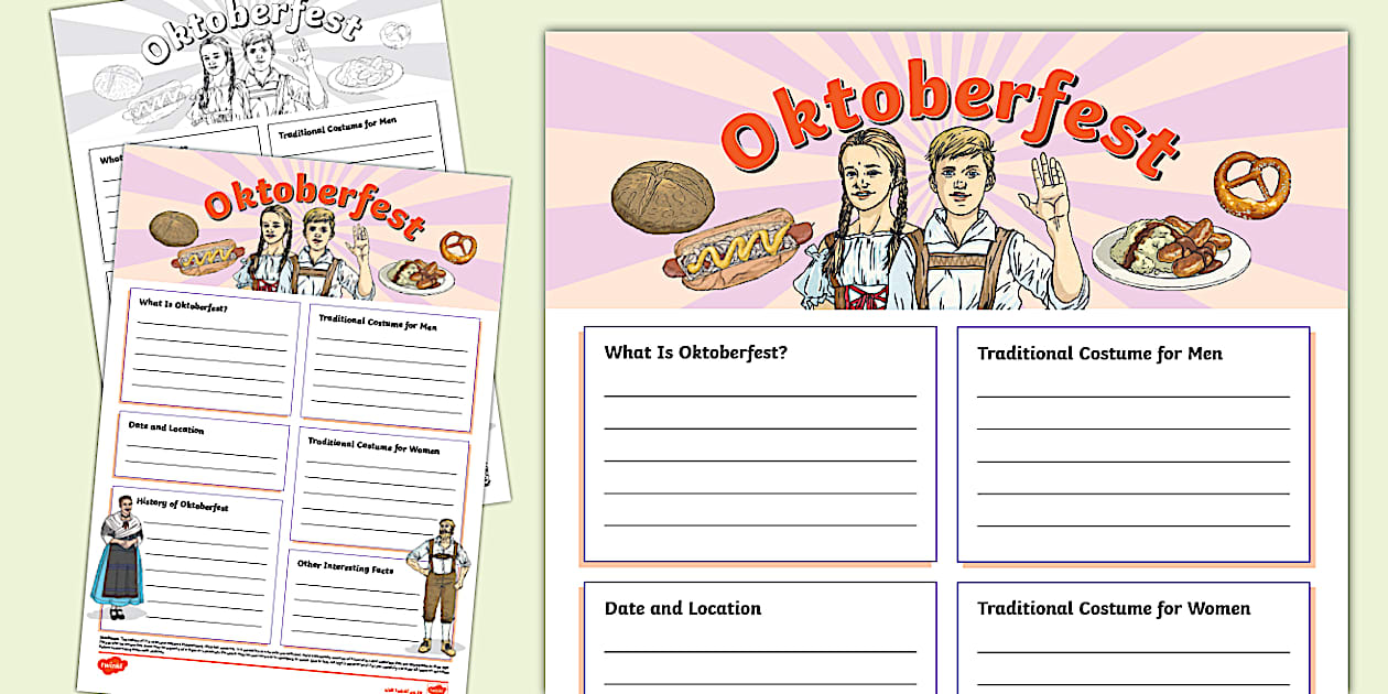 Oktoberfest Fact File Template (Teacher-Made) - Twinkl