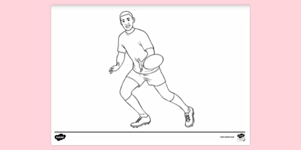 Rugby Colouring Sheet | Colouring Sheets (teacher made)