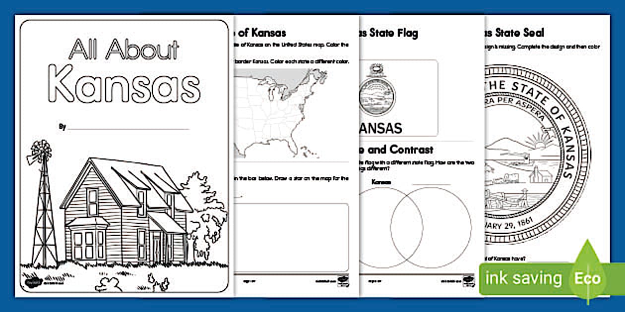 All About Kansas Activity Booklet | Twinkl Resources