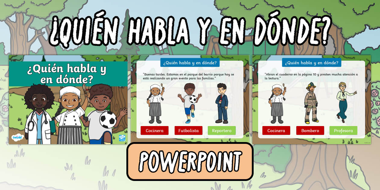 Juego de Personajes y Profesiones en PowerPoint