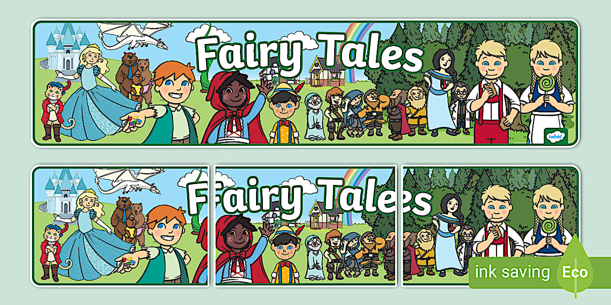 Fairy Tales Display Banner (teacher made) - Twinkl