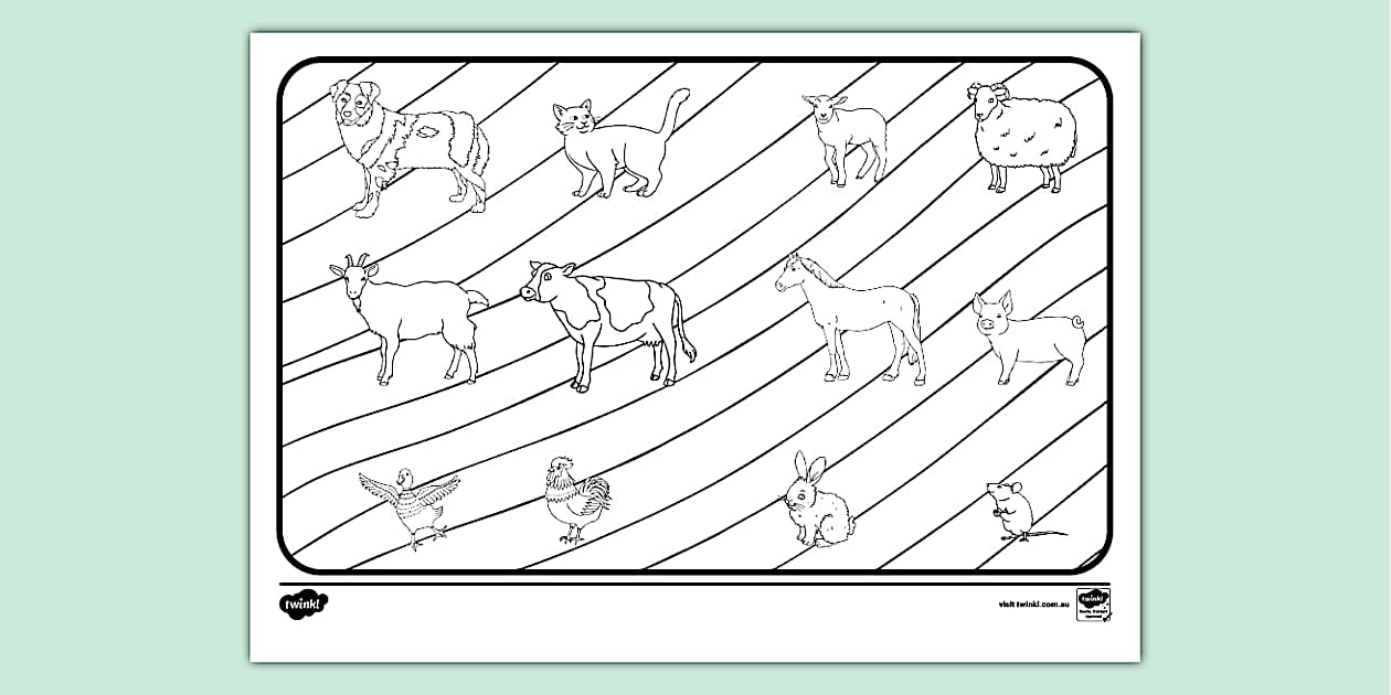 Farm Themed Mindfulness Colouring Sheets (teacher made)