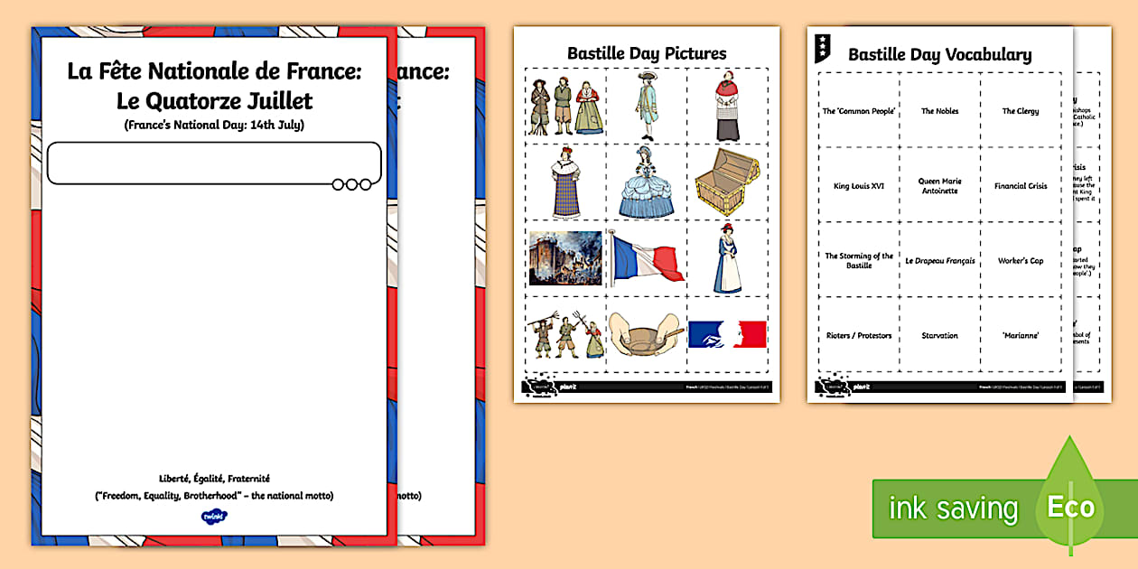 Bastille Day Poster (l'enseignant a fait) - Twinkl