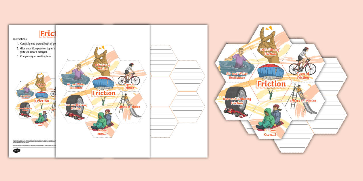 Friction Hexagon Writing Template (teacher made) - Twinkl