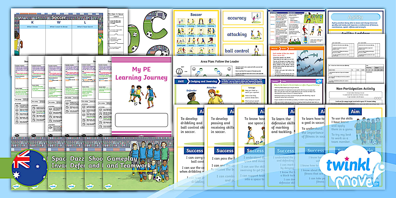 Move PE Year 3 Soccer: Unit Pack (Teacher-Made) - Twinkl