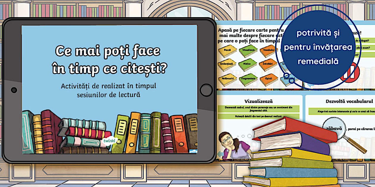 Activități de realizat în timpul lecturii – PowerPoint
