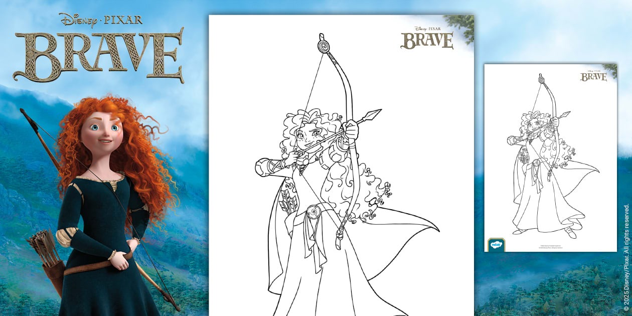 Brave: Merida Colouring Page