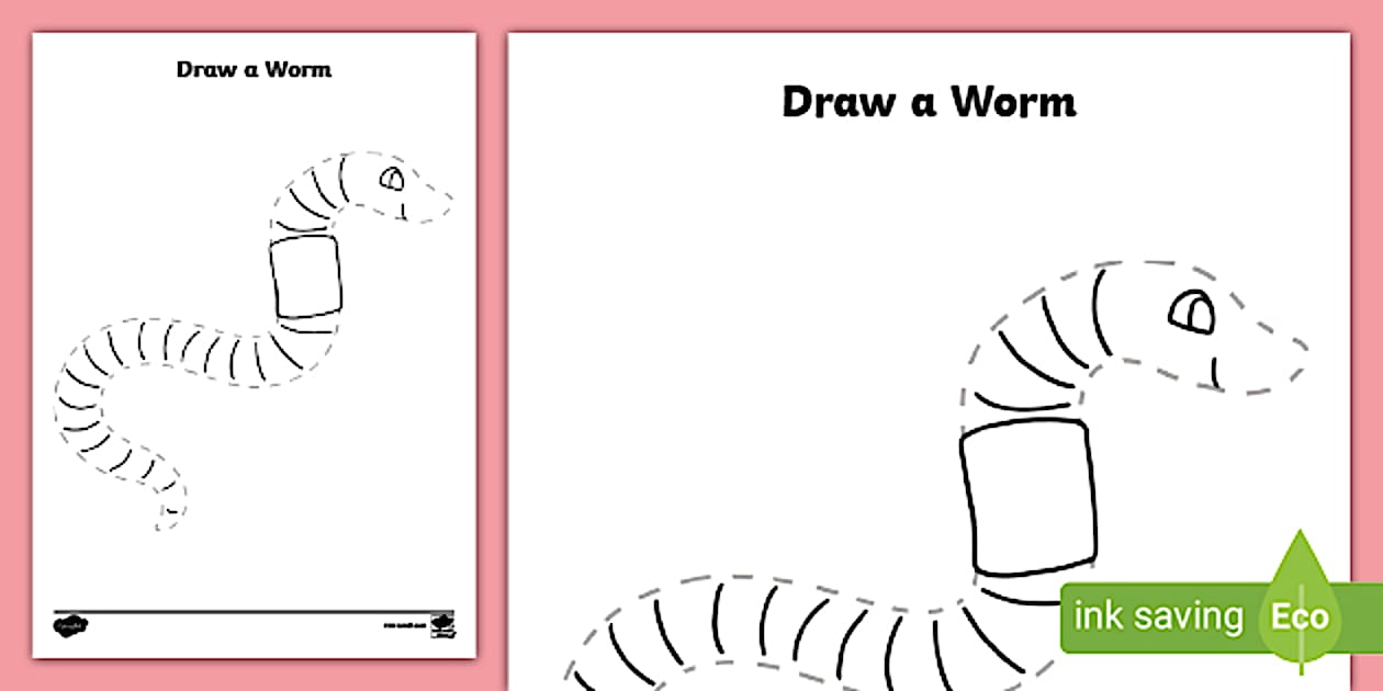 EYFS Draw a Worm Pencil Control Activity (teacher made)
