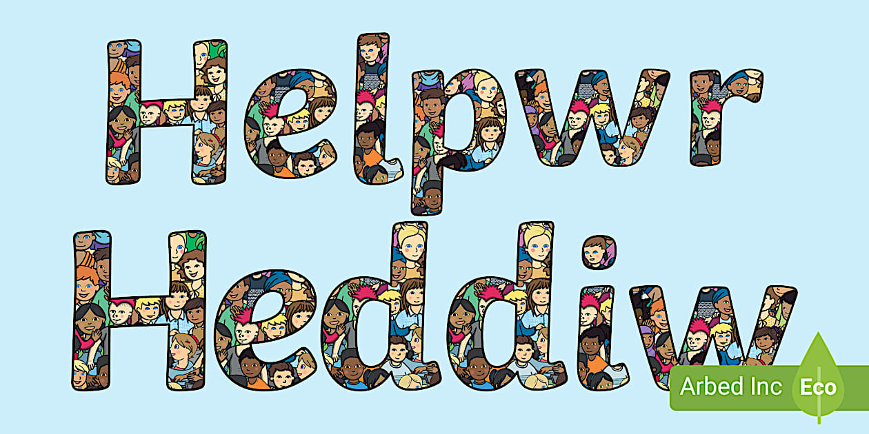 Helpwr Heddiw Display Lettering Welsh- Twinkl Teacher Requests, Helpwr ...