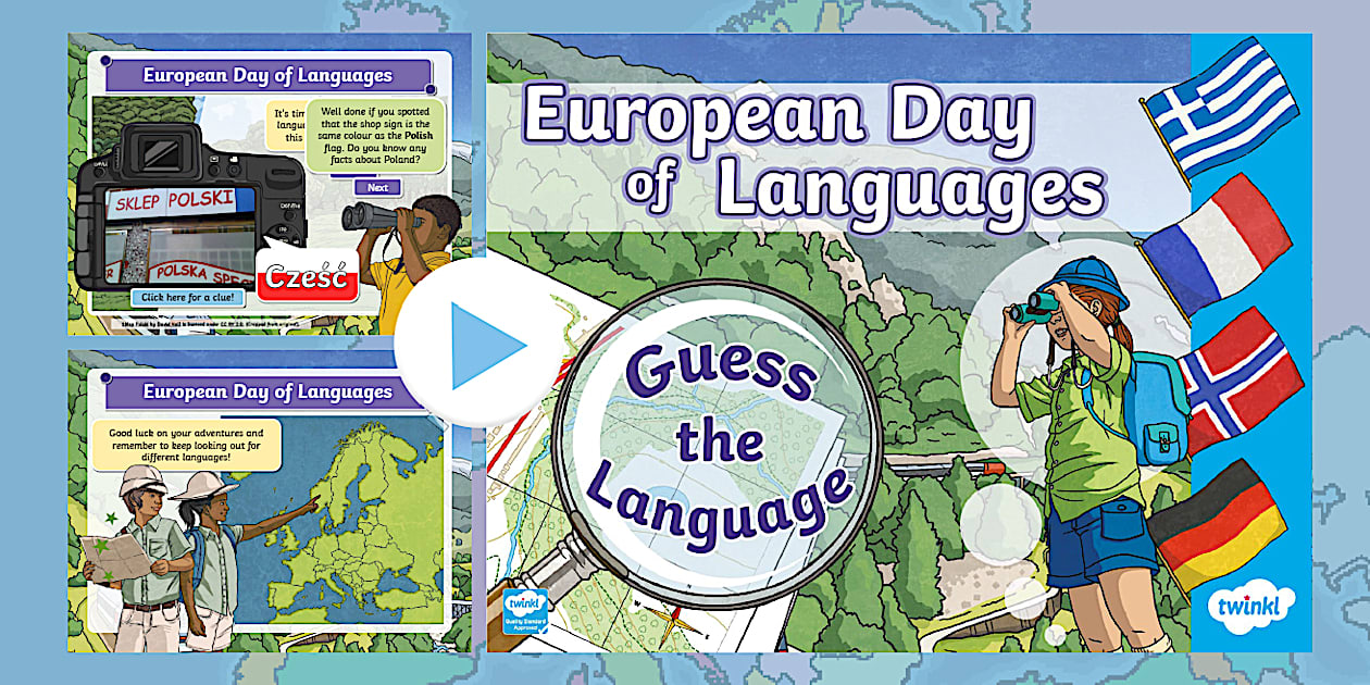 👉 European Day of Languages PowerPoint - Guess the Language