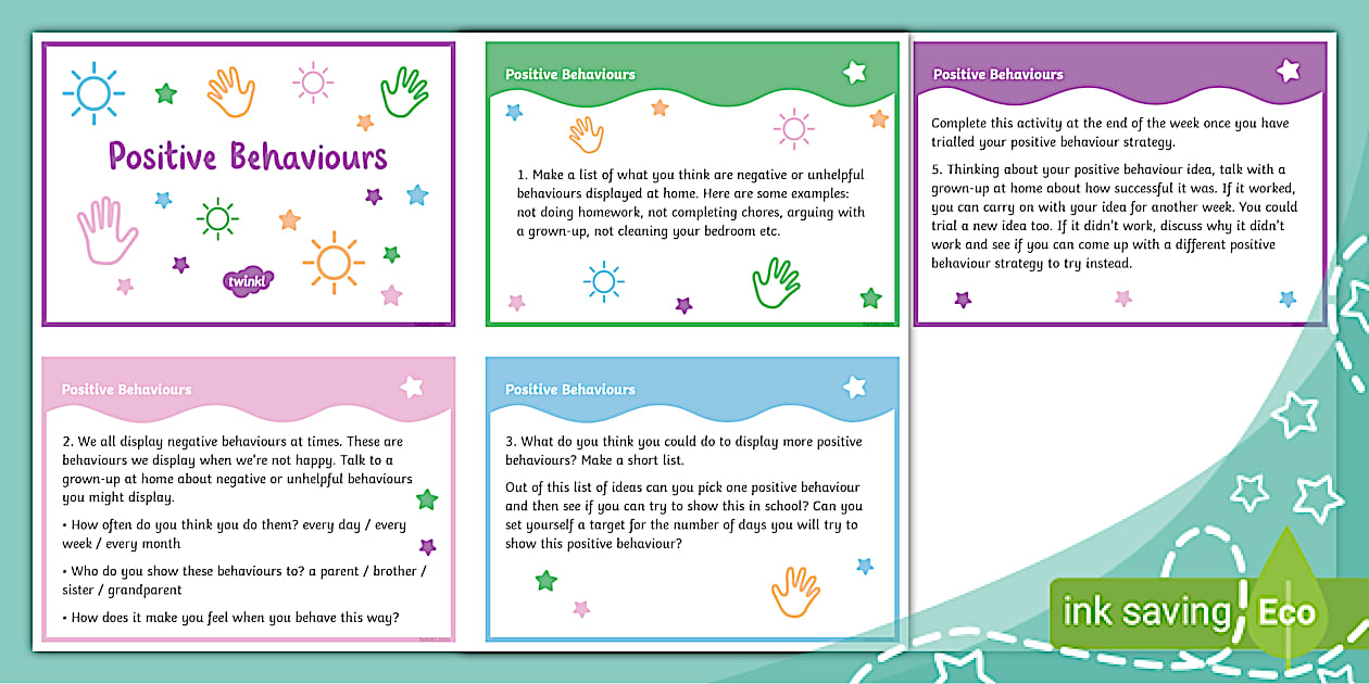 Positive Behaviour Development Cards (teacher made) - Twinkl