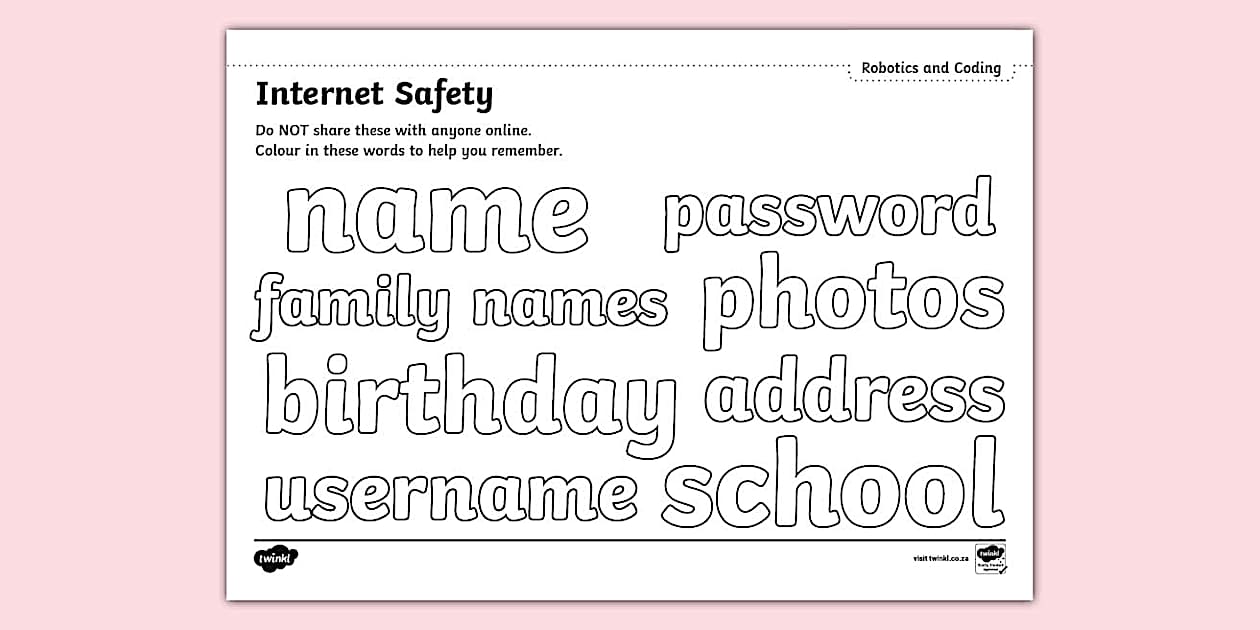 Grade 1 Internet Safety (teacher made) - Twinkl